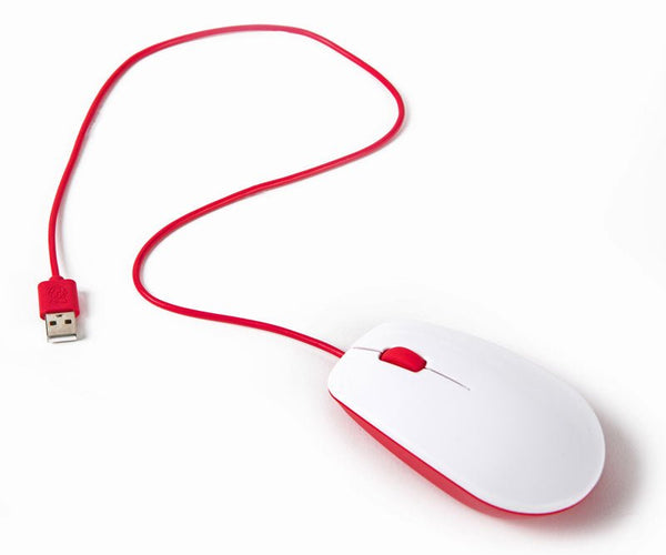 Official Raspberry Pi Mouse (white/red) – Elektor